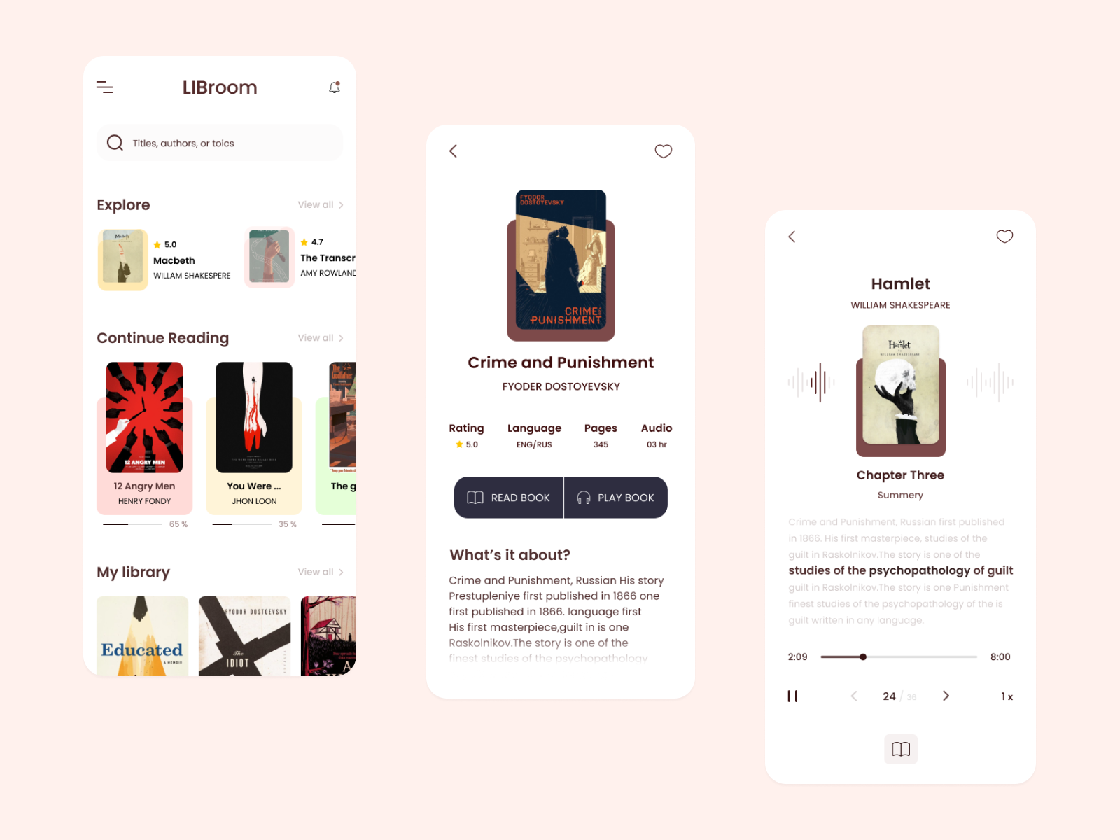 Online library by visiolab on Dribbble