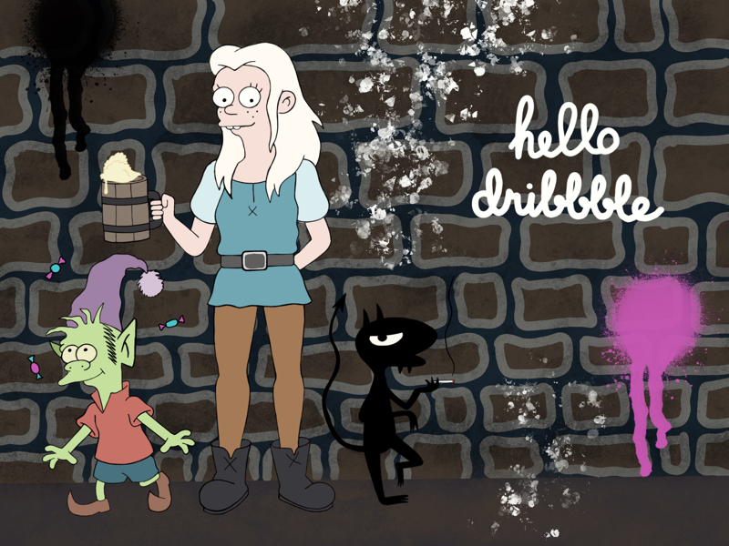 Hello dribble by Mary Bankovska on Dribbble