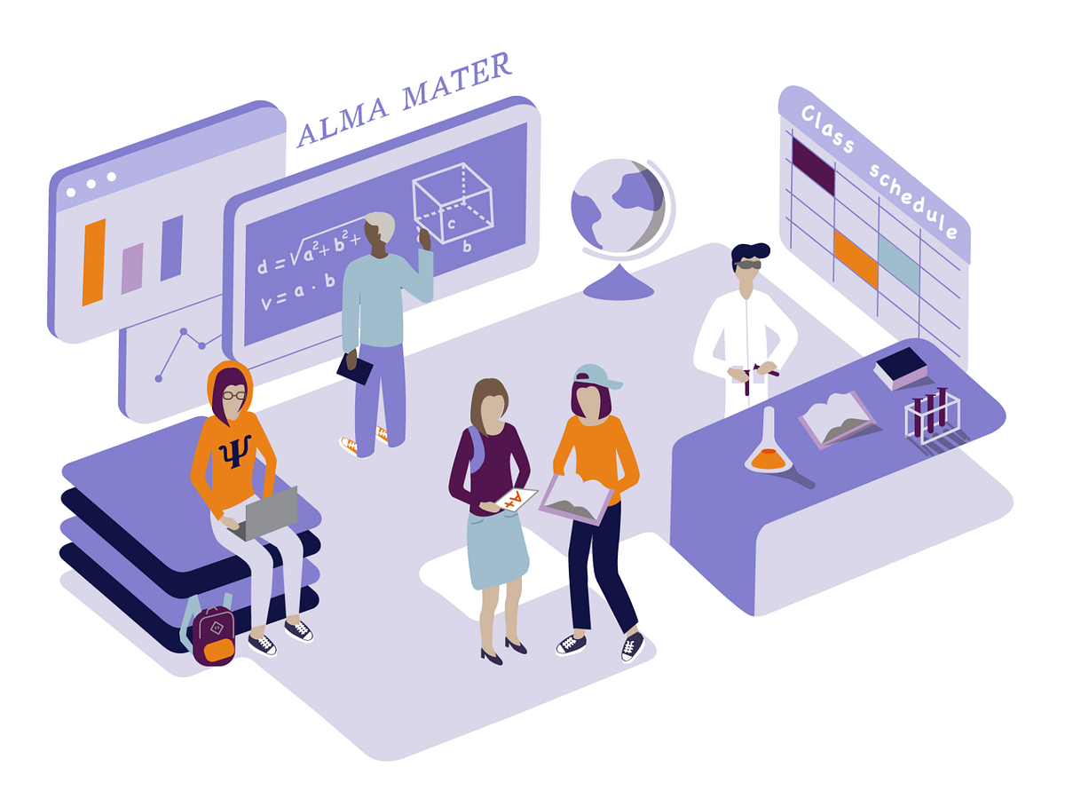 Student Life by Mary Bankovska on Dribbble