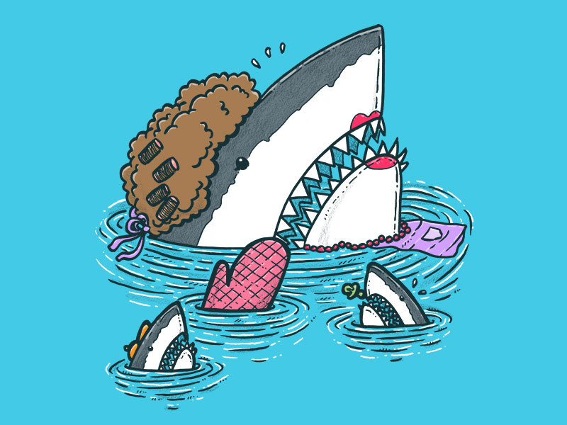 The Mom Shark By Nick Volkert On Dribbble