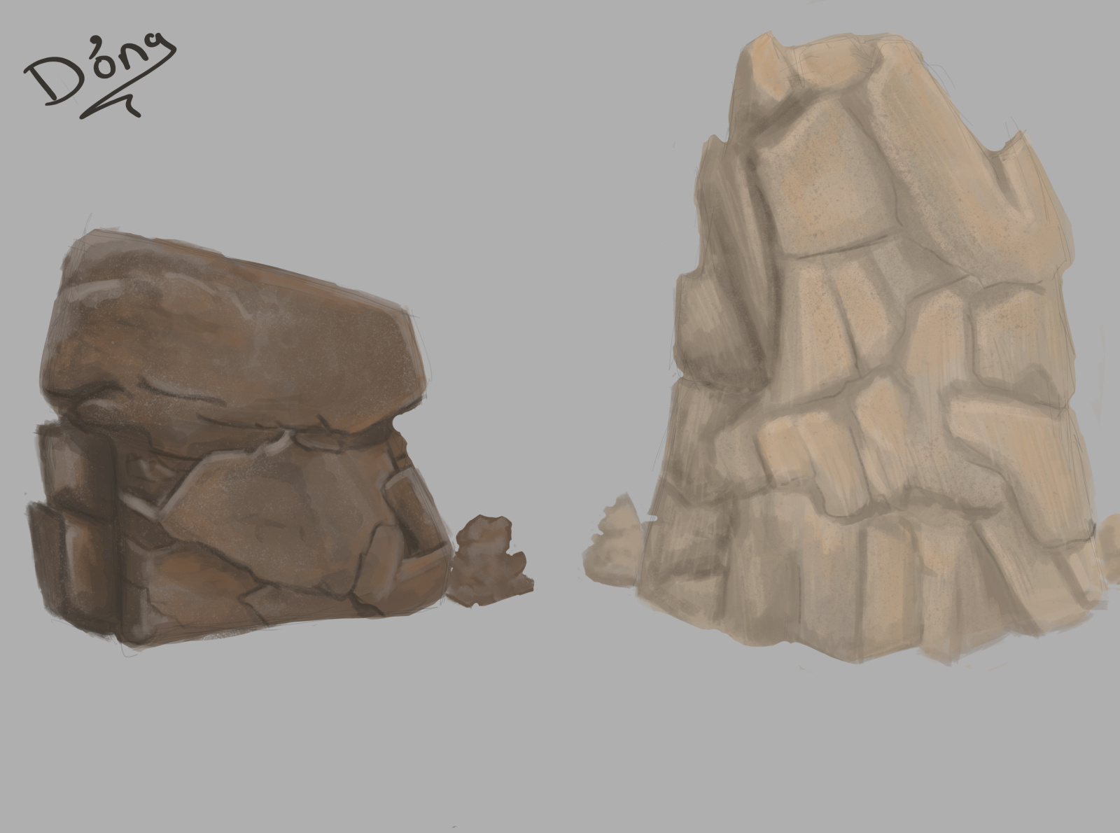 rocks by Dona Adel Abdo on Dribbble