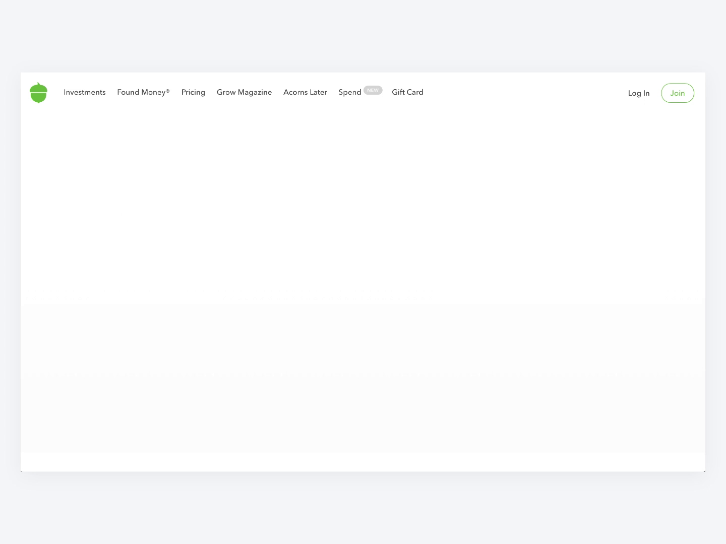 Acorns Spend Header - Animation by Matt Zelazo on Dribbble