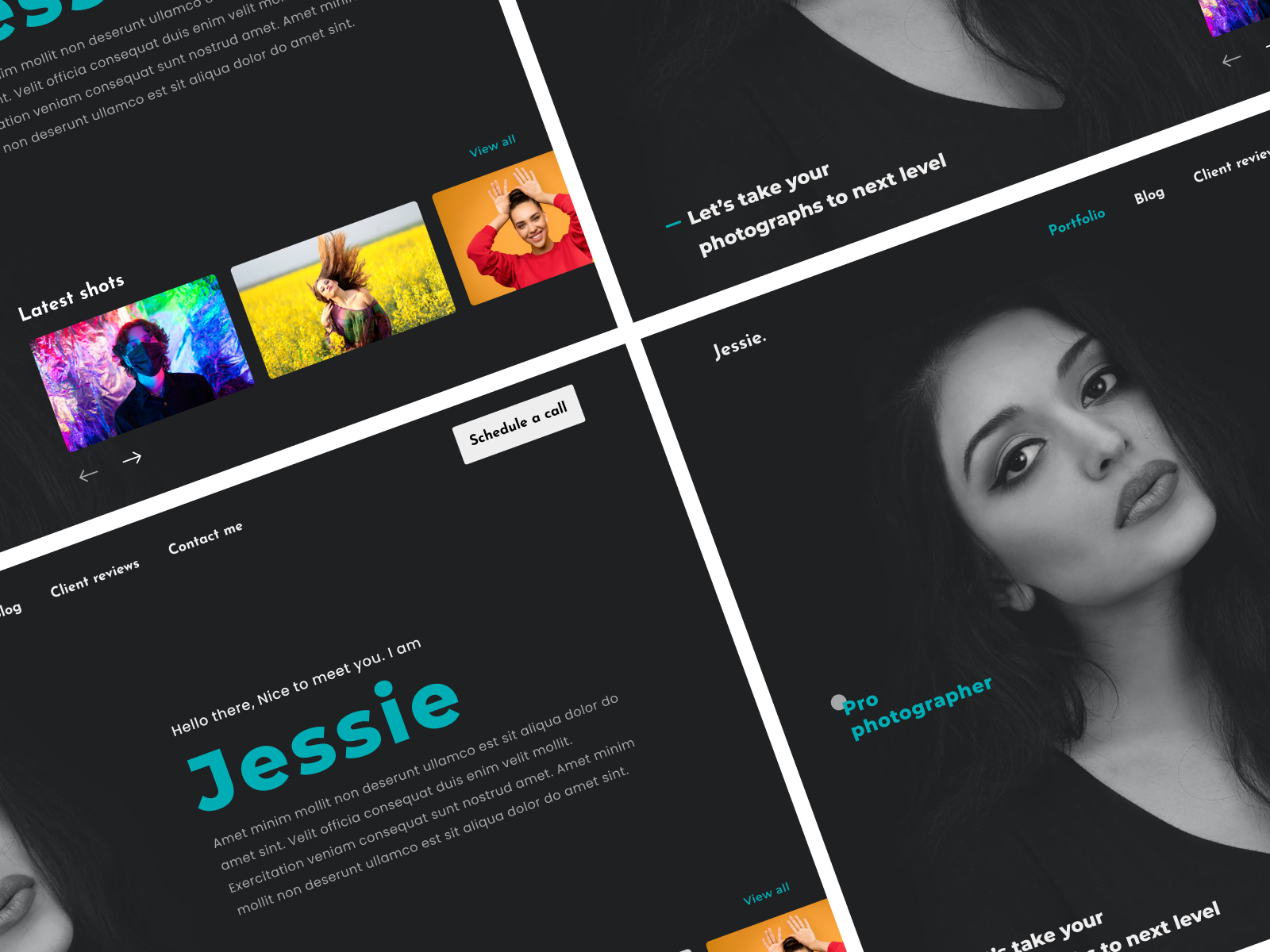 Photographer portfolio - UI Design by Murali on Dribbble