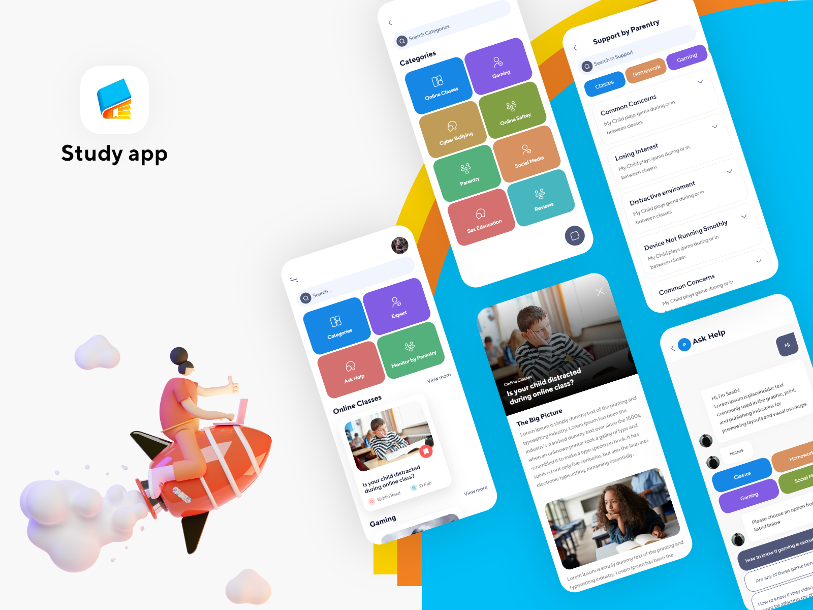 Study App by Neha Rani on Dribbble