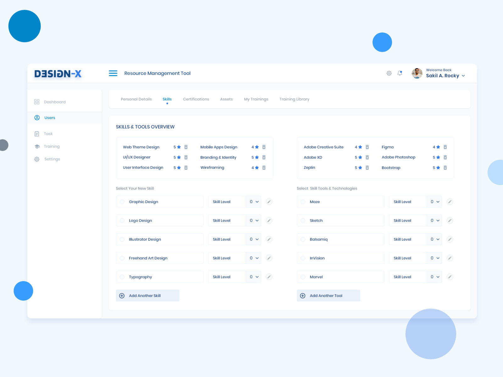 Resource Management Tool – Skill by SAKIL on Dribbble