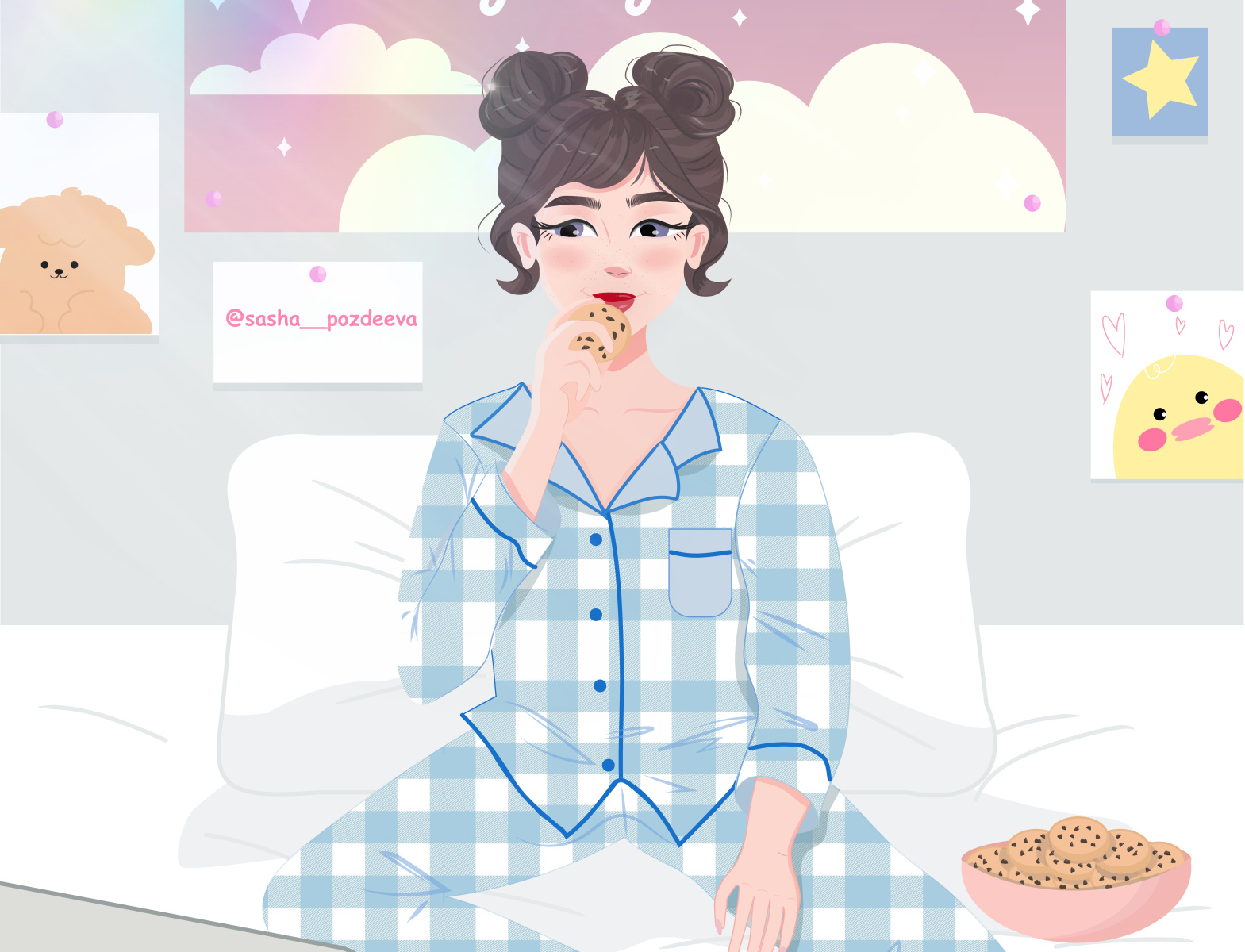 Отдых дома by Aleksandra Pozdeeva on Dribbble