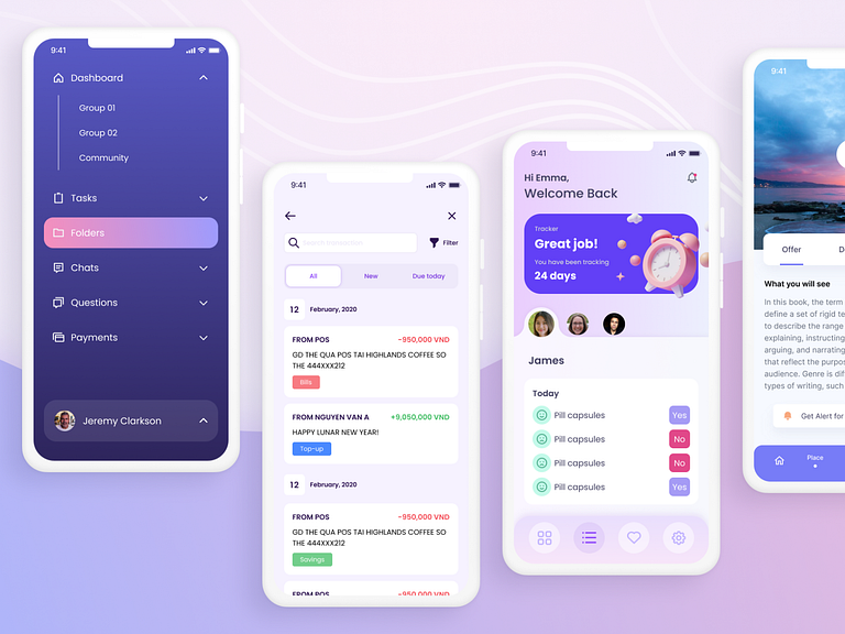 Mobile Tabs by Alexandra Presto on Dribbble