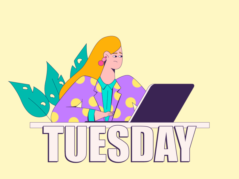 Tuesday Mood by Melis Bıyıkcı on Dribbble