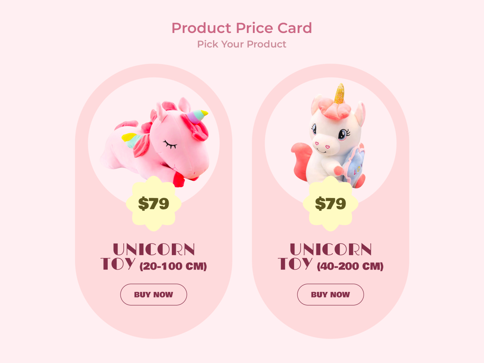 Unicorn Price card design by Kawsar 🇧🇩 on Dribbble