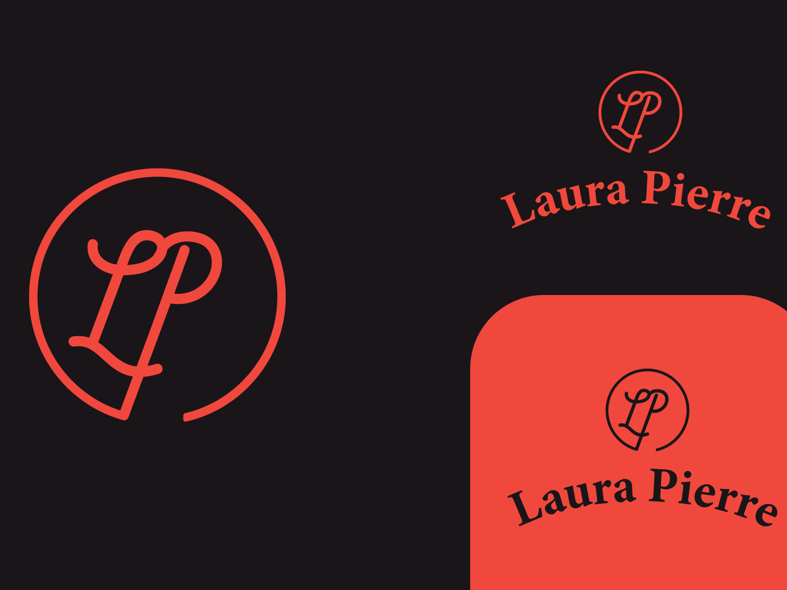 Laura Pierre WordMark by Shahbaz Tahir on Dribbble