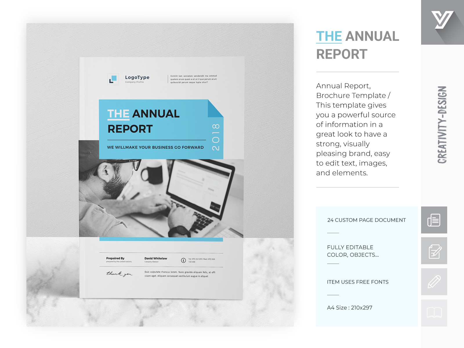 The Annual Report by Creativity-Design on Dribbble