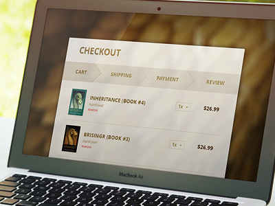 Book Checkout (#002) by Rebecca Sharkey on Dribbble