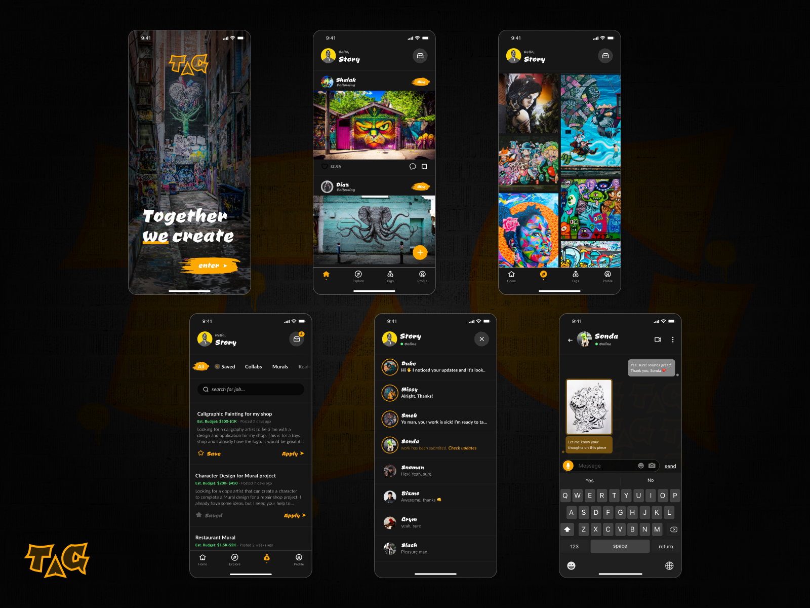 TAG - Graffiti Social Media App Concept by Pedro Diogo on Dribbble