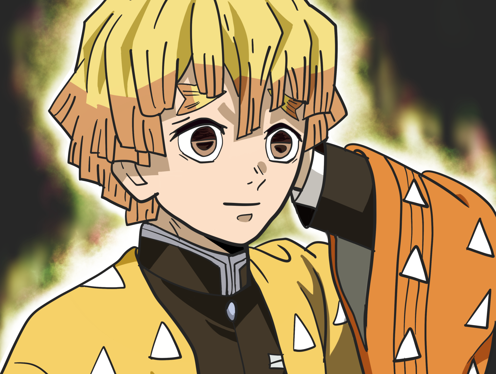 Zenitsu - Demon Slayer Anime Art - Procreate by Saurav M H on Dribbble