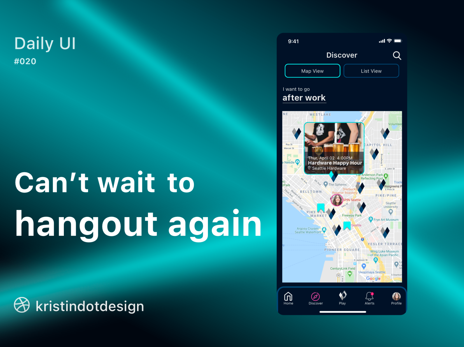 DailyUI020 - Location Tracker by Kristin on Dribbble