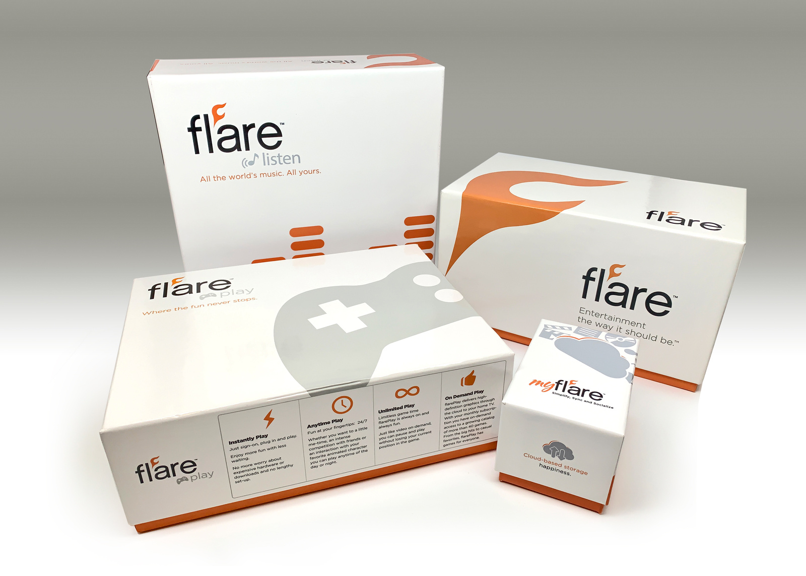 "Flare" product family packaging design by Lee Warchal on Dribbble