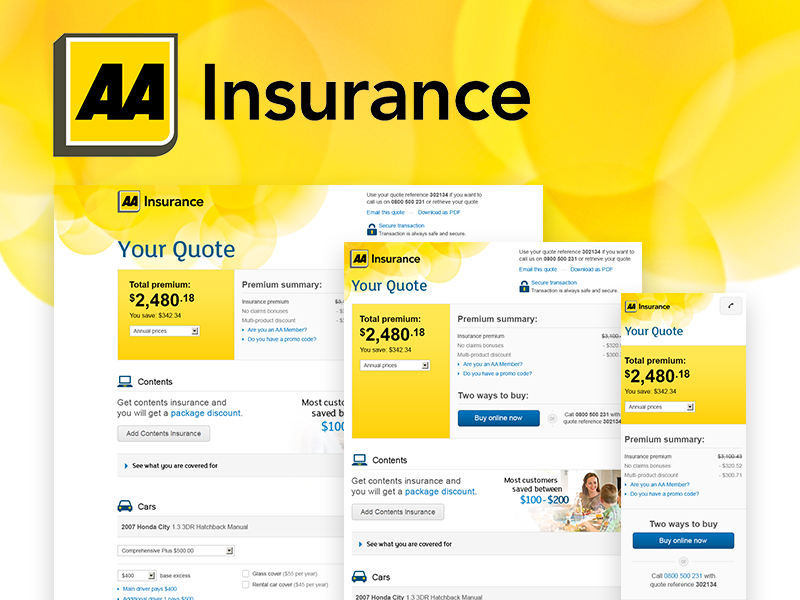 AA Insurance Quotation Process by Ee Venn Soh on Dribbble