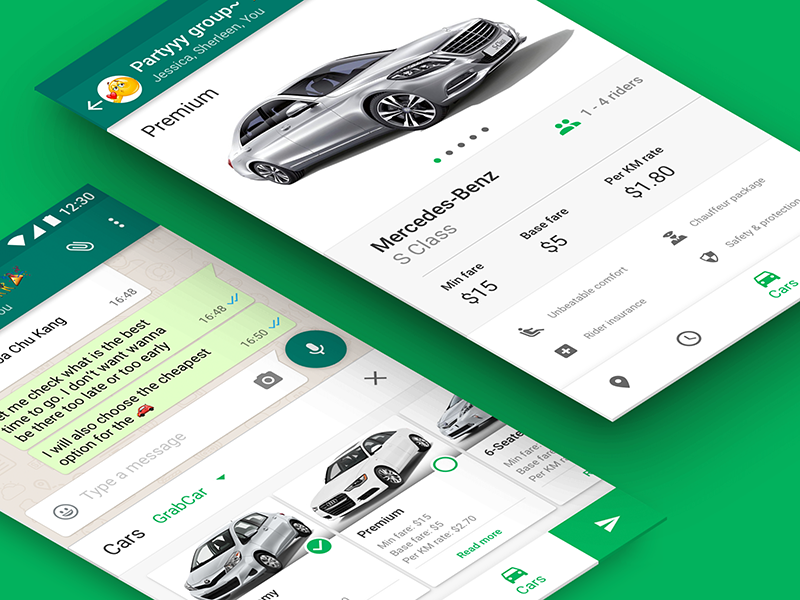 Car riding app UI (Cars) by Ee Venn Soh on Dribbble