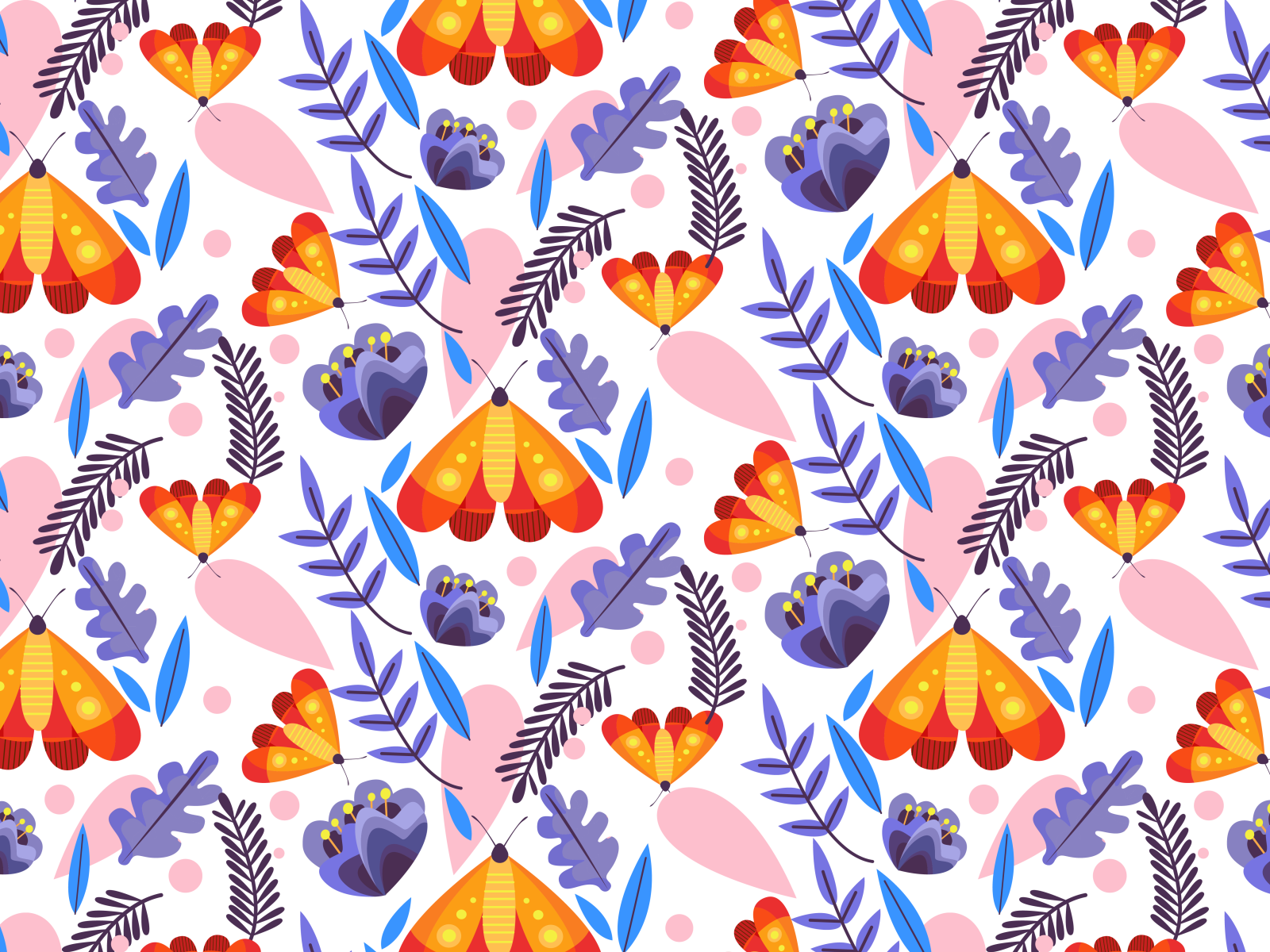 summer pattern by Lera Ush on Dribbble