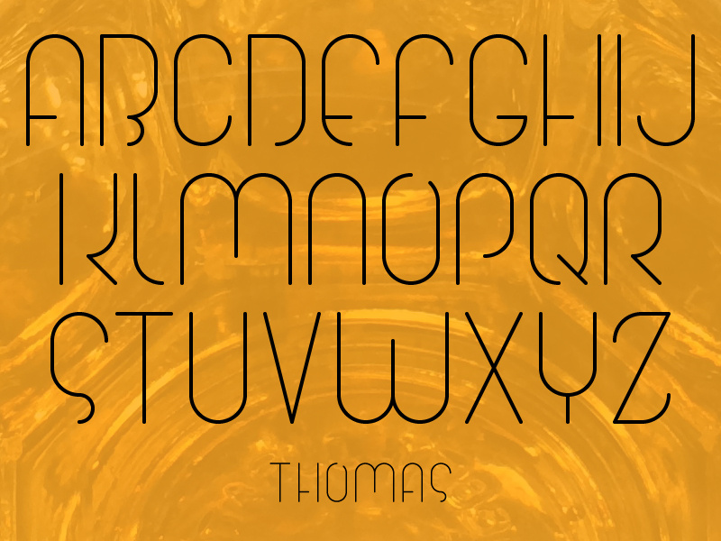 Thomas, The Typeface by Christopher DeCaro on Dribbble