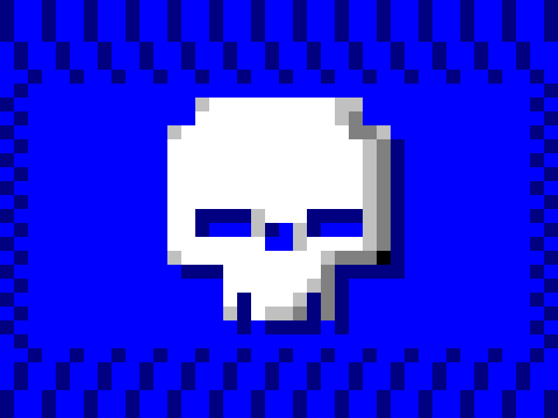 16-bit Skull by Christopher DeCaro on Dribbble