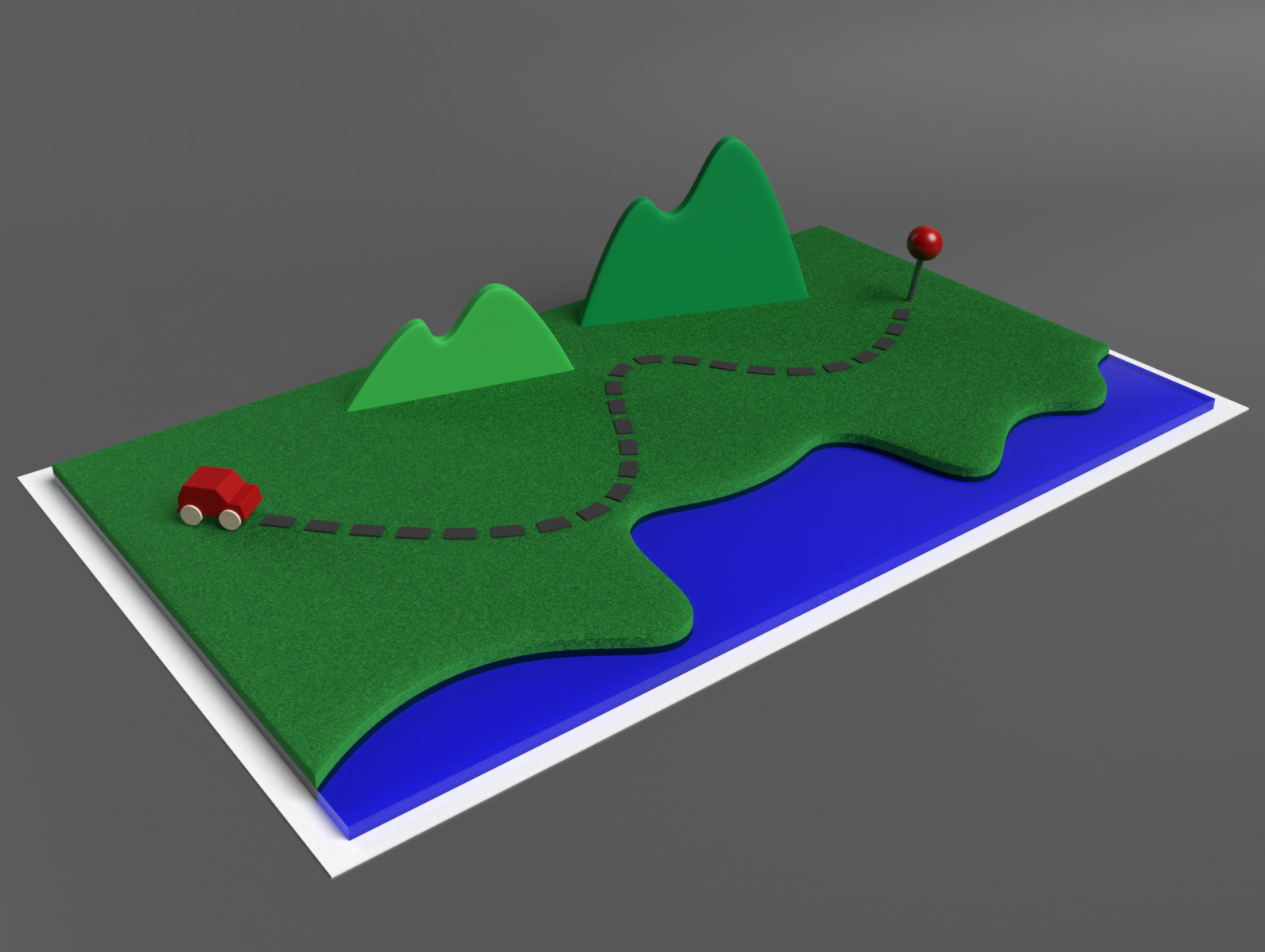 Felt Map by Christopher DeCaro on Dribbble