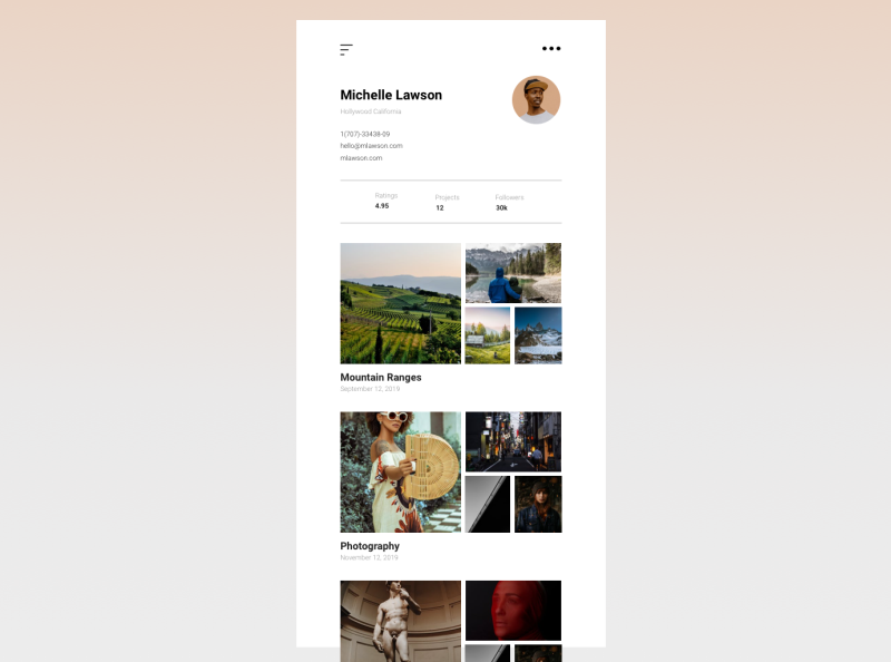 Portfolio digital profile by Junaid on Dribbble
