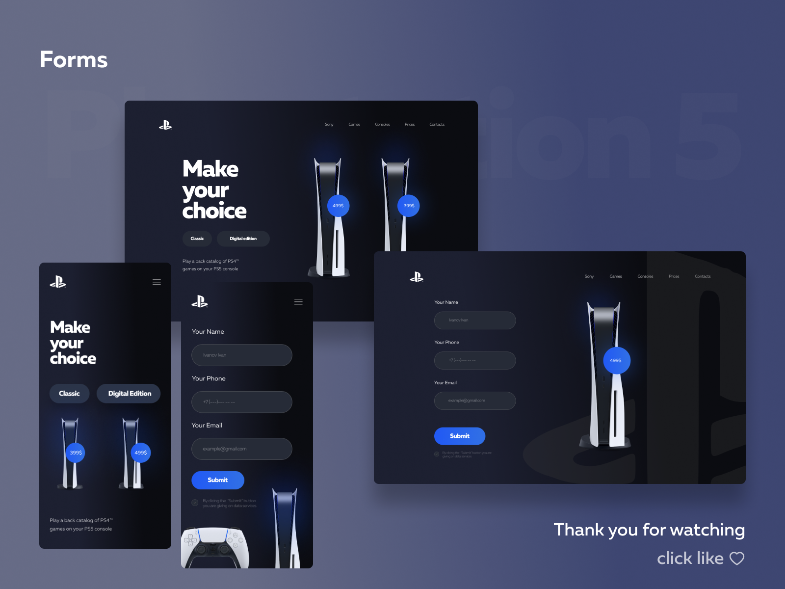 Sony Playstation 5 by Julia Verkhoturtseva on Dribbble