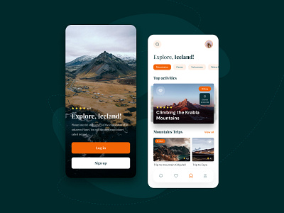 Travel mobile app by Alesya on Dribbble