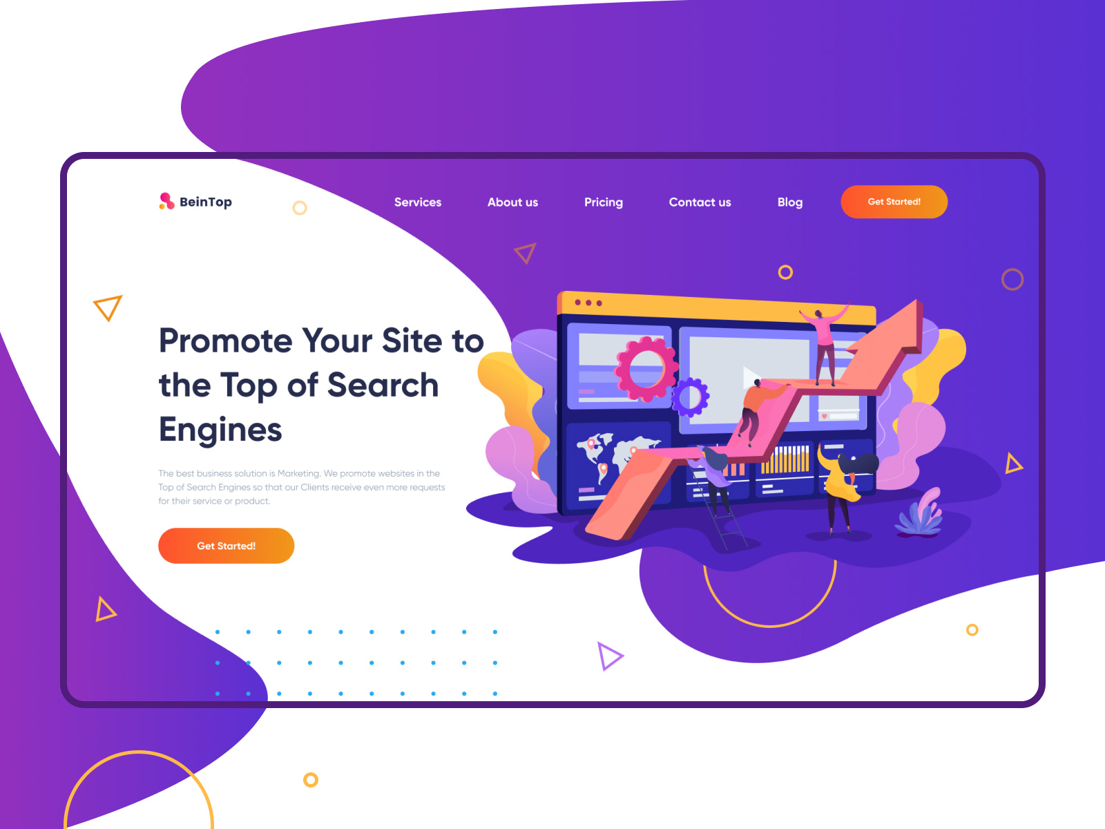 Digital agency website design by Alesya on Dribbble