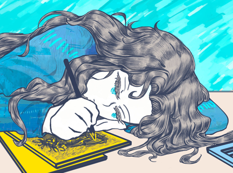 Long drawing pose by Eivarain / Ieva Vaitkevičiūtė on Dribbble