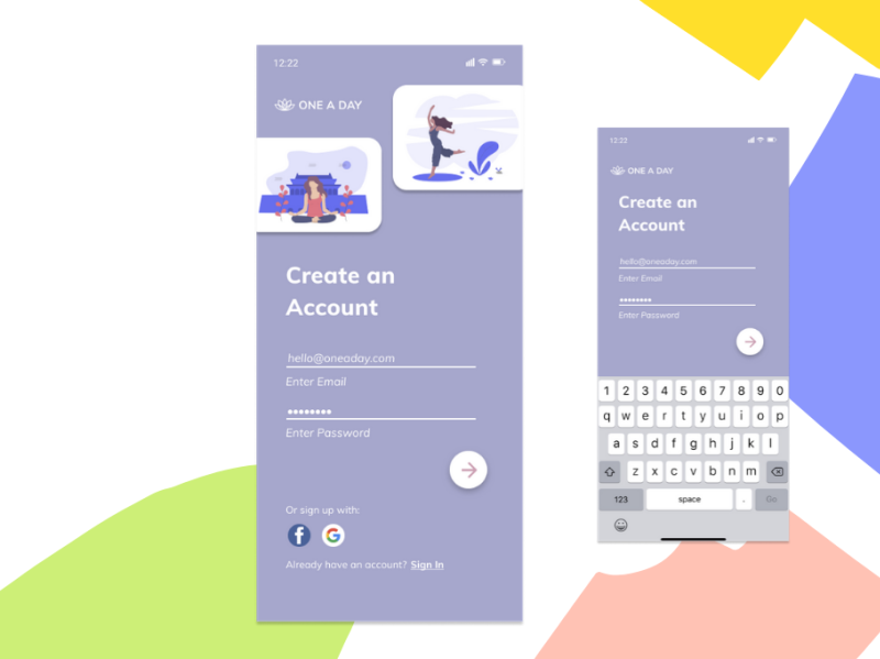 Daily UI Day 001: Sign up page by Bianca Lontoc on Dribbble