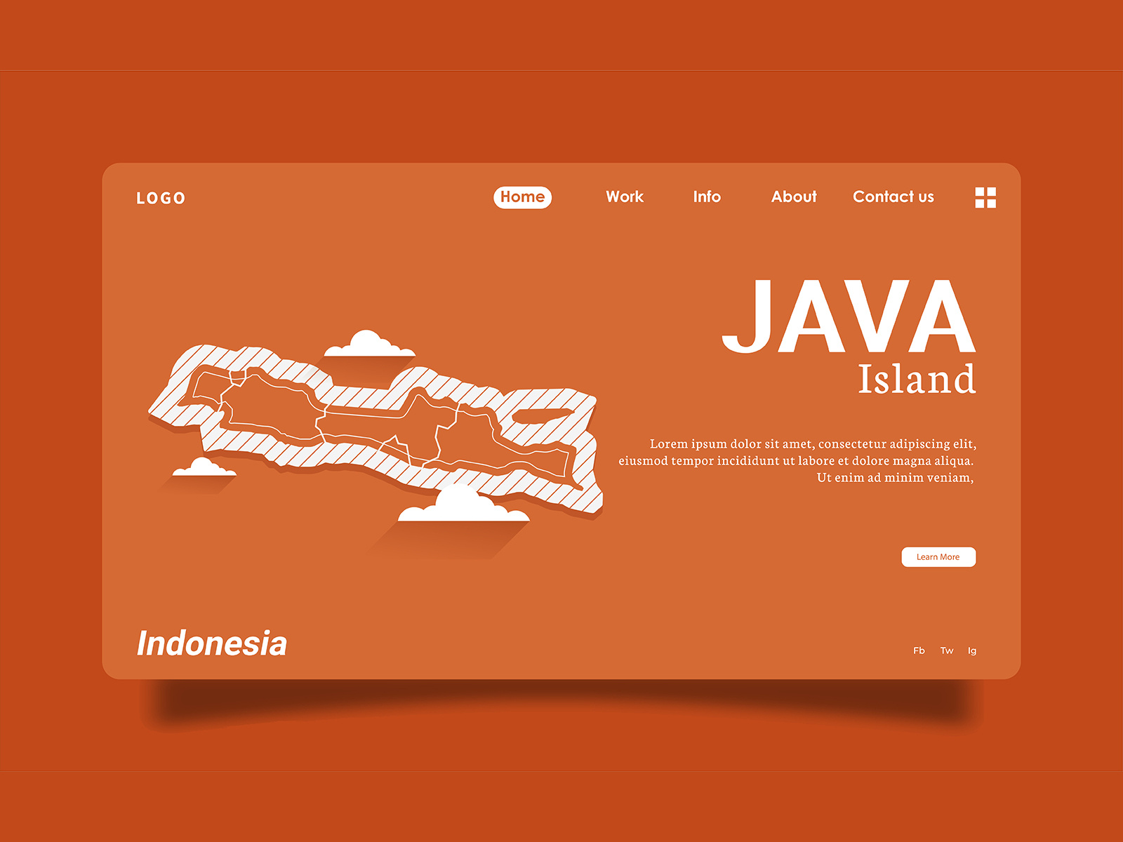 Landing page Java by Rhenovad on Dribbble
