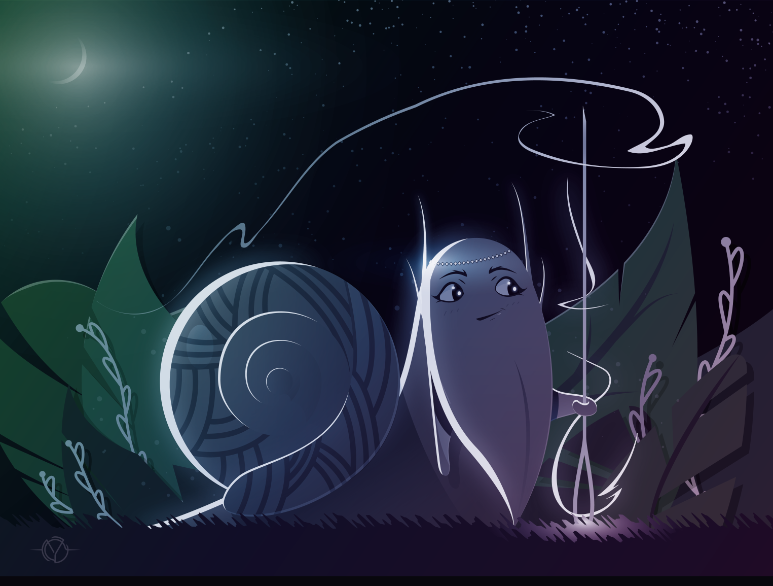 A Magical Snail by Ecto Iversen on Dribbble