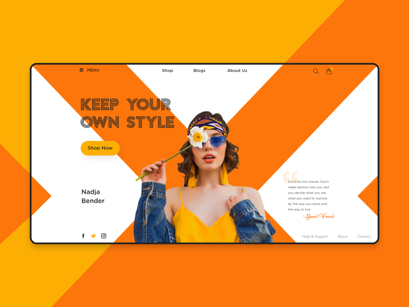 Fashion Header Thumbnail (02) by Shakib Sane on Dribbble
