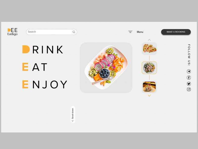 Food booking by Thulasidoss I on Dribbble