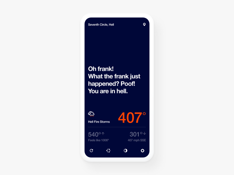 WTForecast by Jānis Kormis on Dribbble