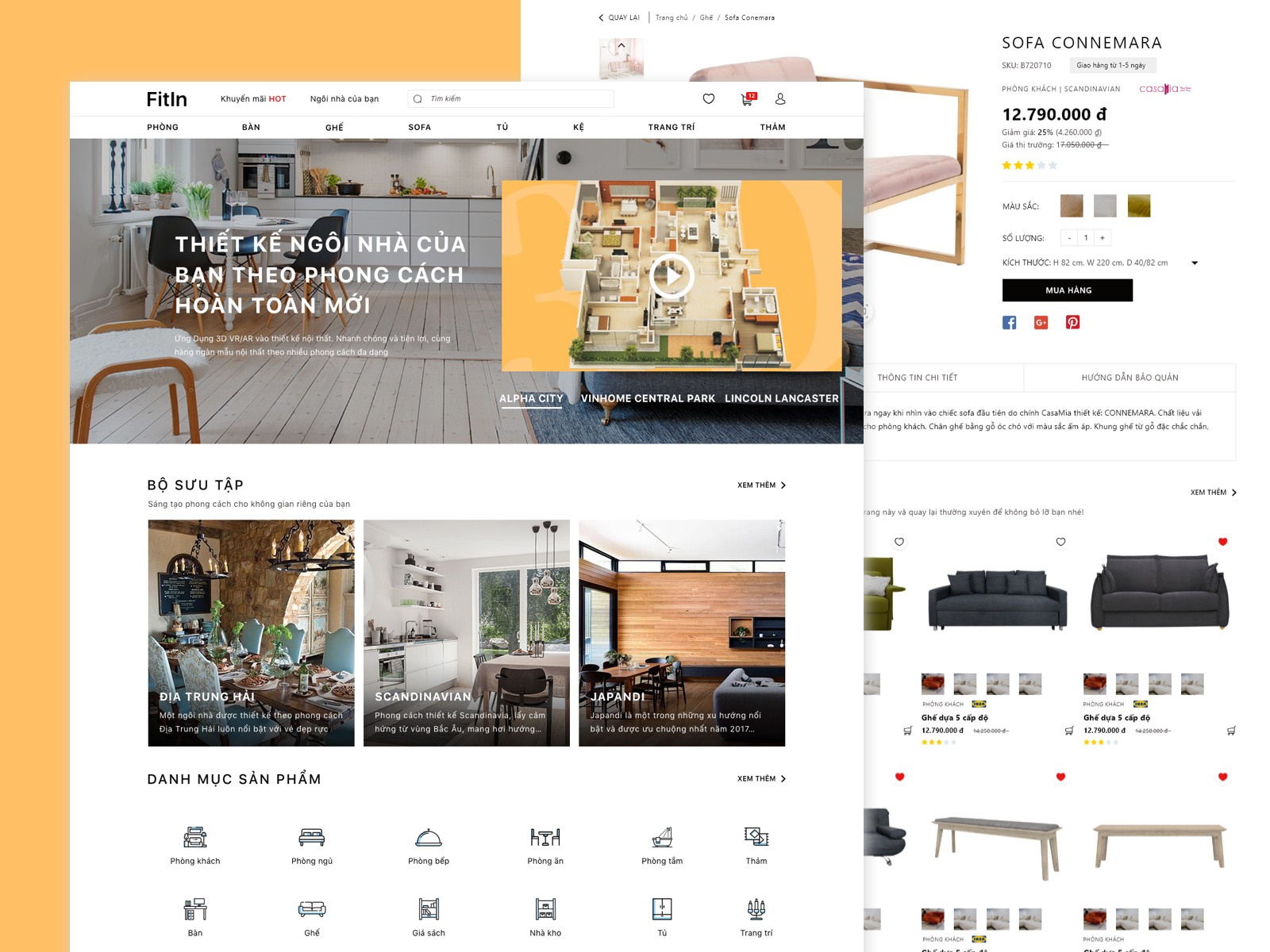 Furniture E-commerce Website by Demi Mai on Dribbble