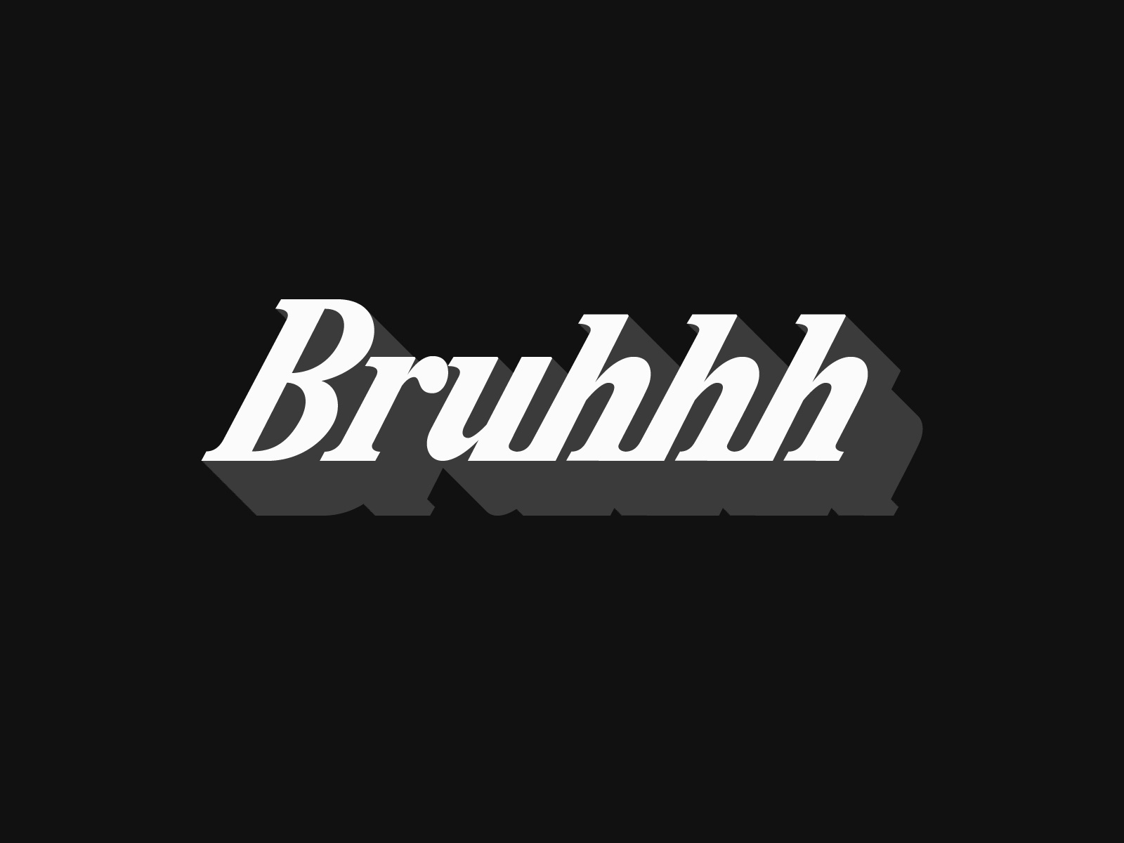 Bruhhh - Typeface by Srapix on Dribbble