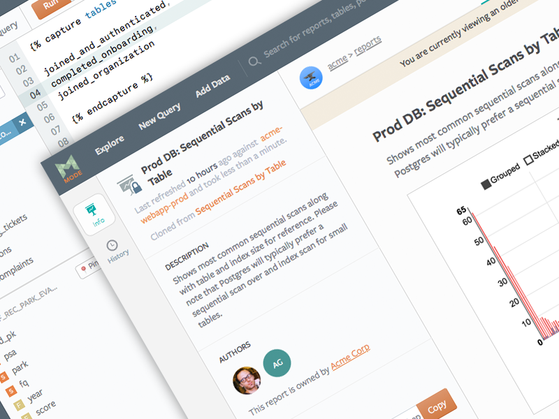 New Mode Editor & Report View by Blake Reary for Mode on Dribbble
