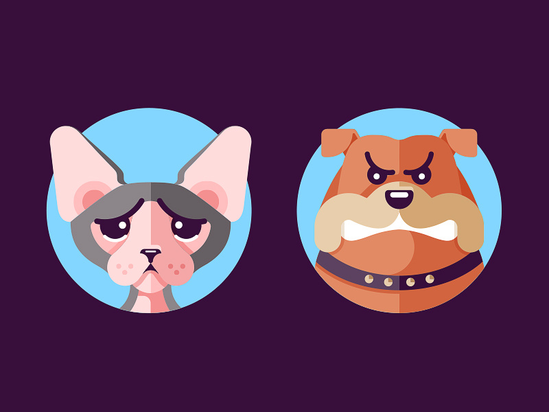 Just Friends :) by Nutsa Avaliani on Dribbble