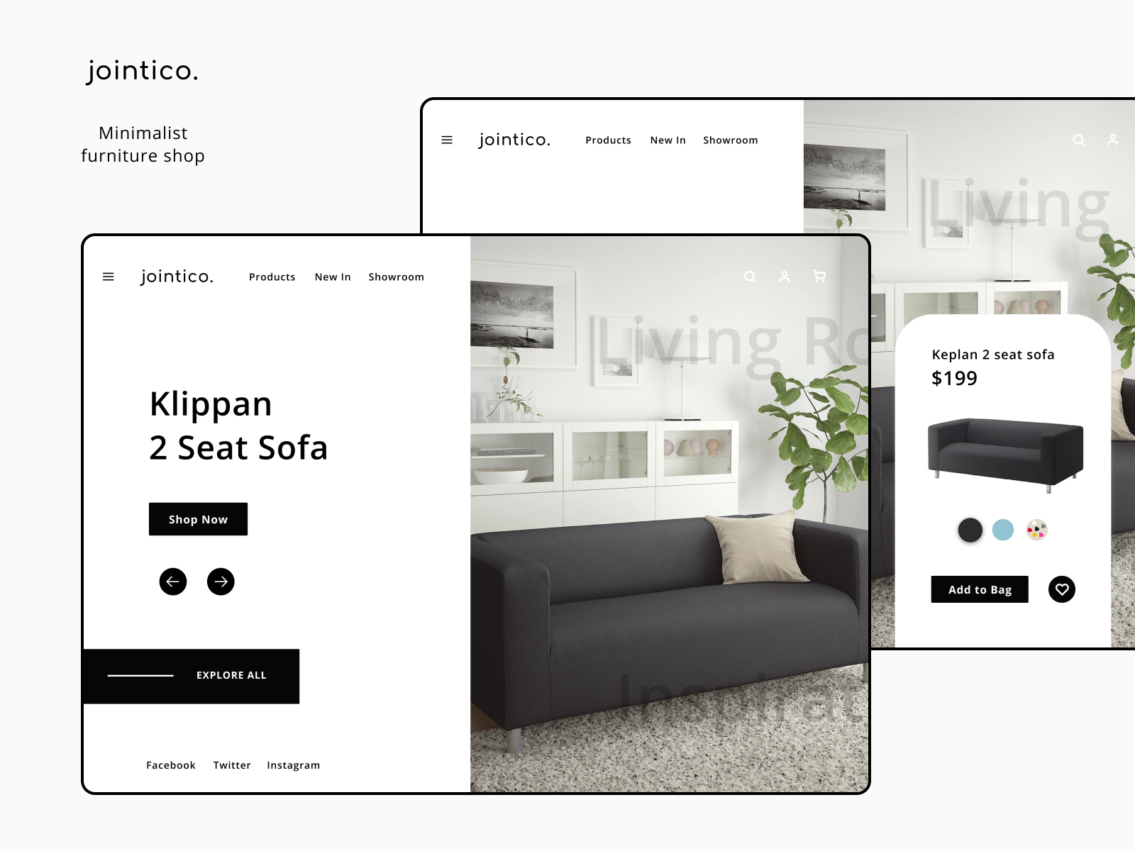Furniture shop interface design by Oyindamola Ajibike on Dribbble