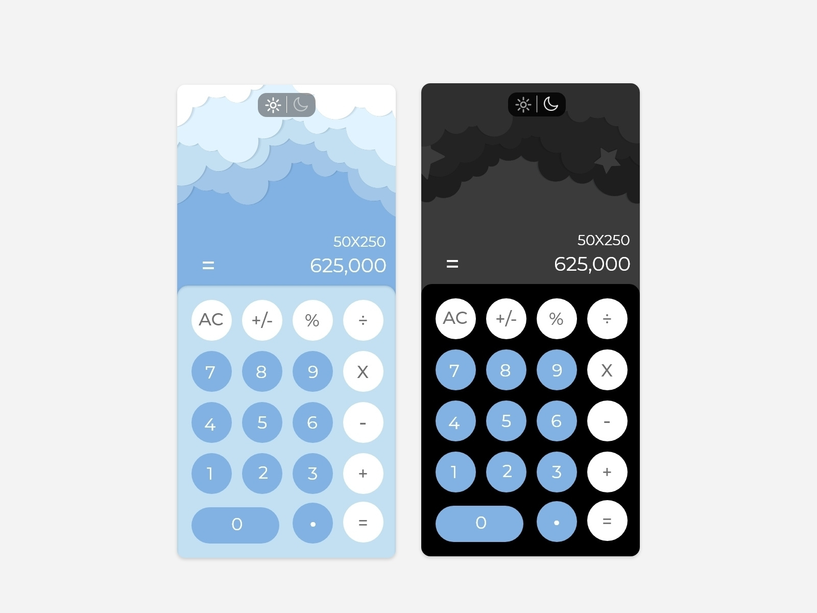 Simple calculator by Hen Koker on Dribbble