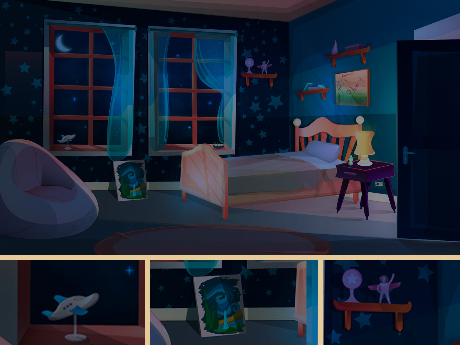 Room | 2D Illustration by Bilal Eid on Dribbble