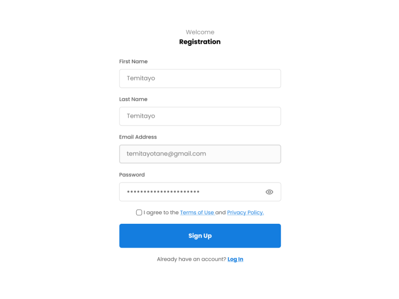 Register New User By Tayotane Product Designer On Dribbble