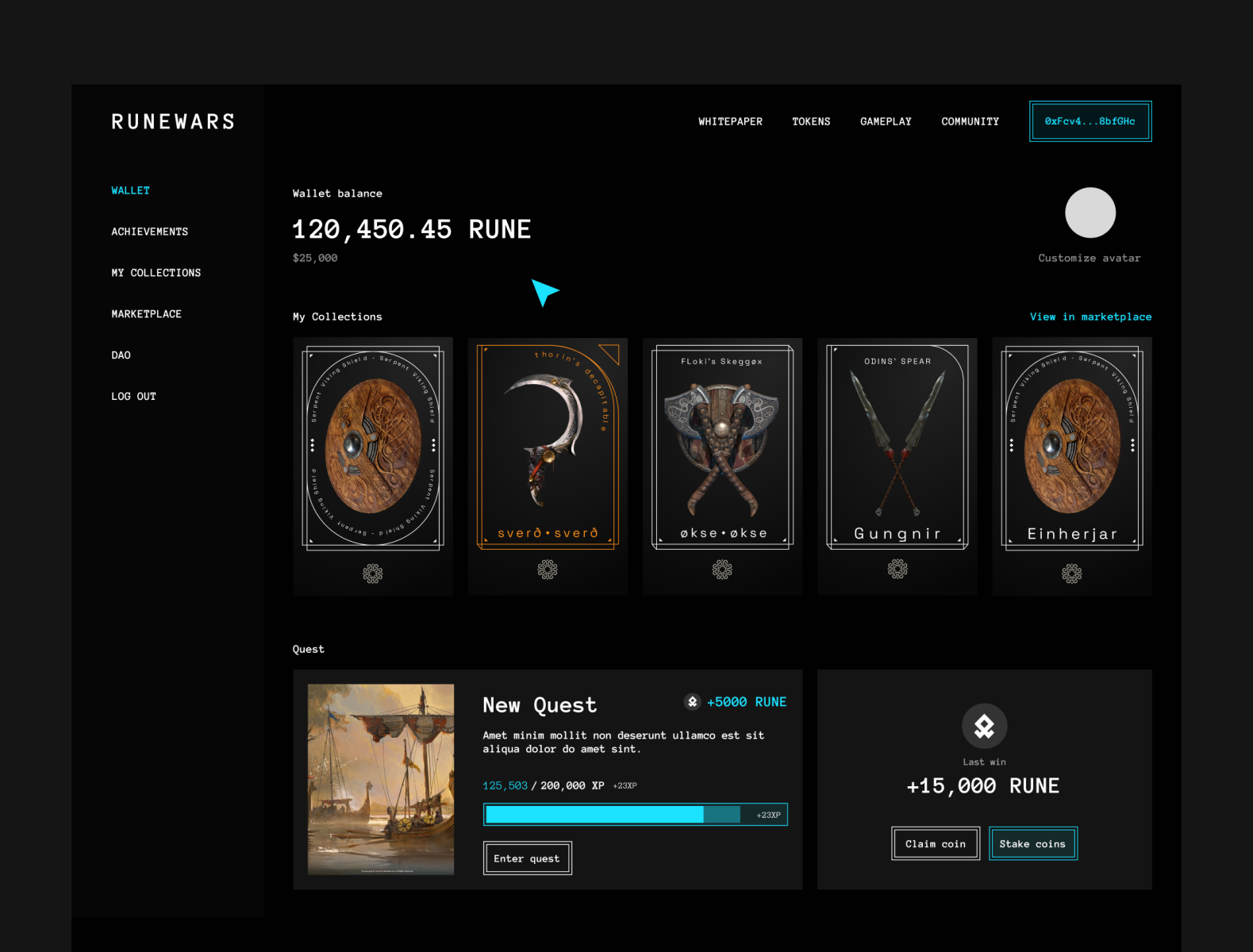 Game UI - Marketplace by Tayotane - Product Designer on Dribbble