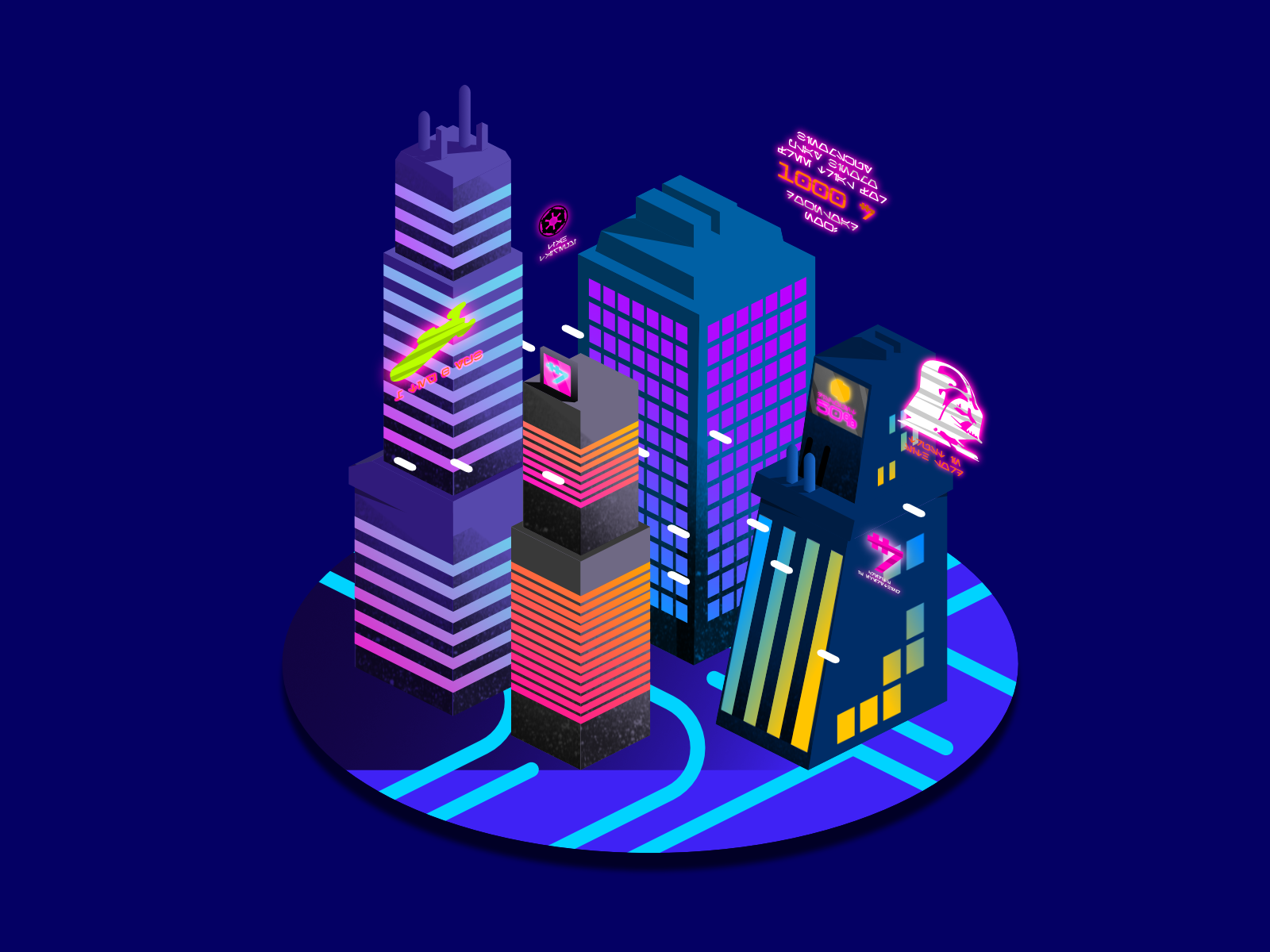 StarWars® Nar Shadda Isometric by Jessen Handi on Dribbble
