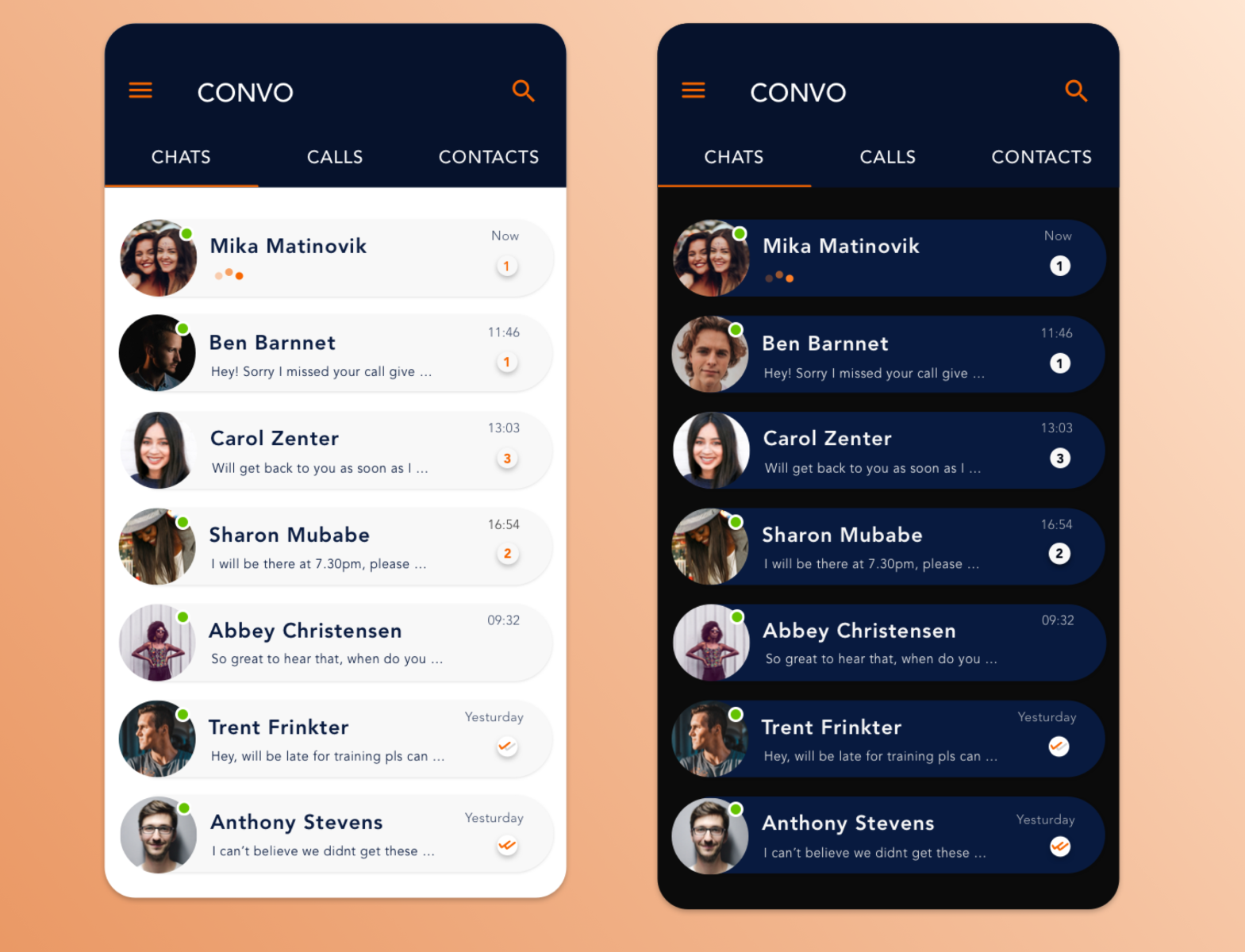 Messaging App Ui Design By Kylie Weber On Dribbble