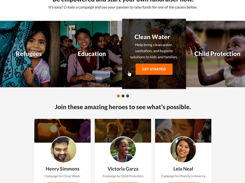World Vision by Amy Webb on Dribbble