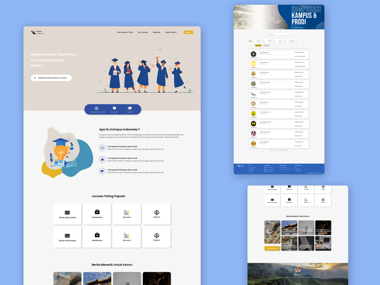 Web Design - Landing Page by Bahar Yusuf on Dribbble